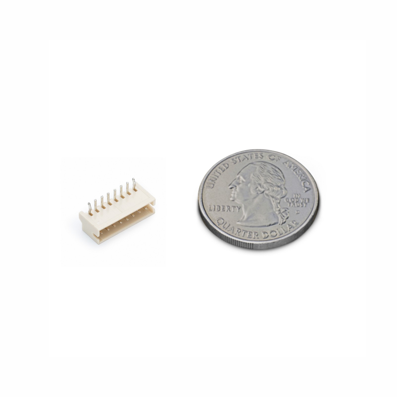 1x8 Male Connector Header Right Angle TH - 1.5mm pitch (5 pcs)