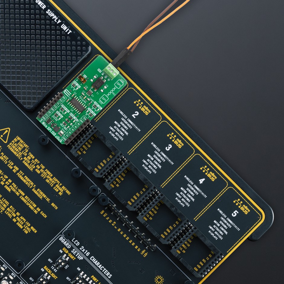 2-Wire SPI ISO Click - Isolated SPI transceiver | MIKROE-6778