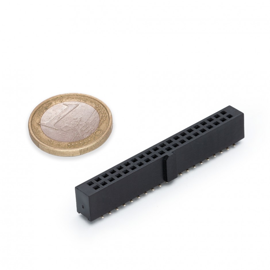 2x20 Female connector header SMD