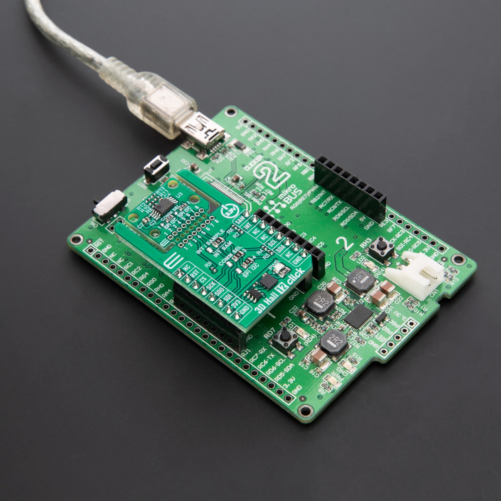 3D Hall 12 Click - I2C - For 3D magnetic field measurement | MIKROE-6654