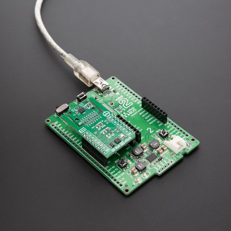 3D Hall 15 Click - I2C - For 3D magnetic field measurement | MIKROE-6607