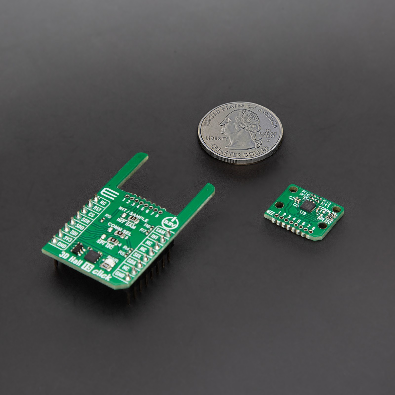 3D Hall 15 Click - I2C - For 3D magnetic field measurement | MIKROE-6607