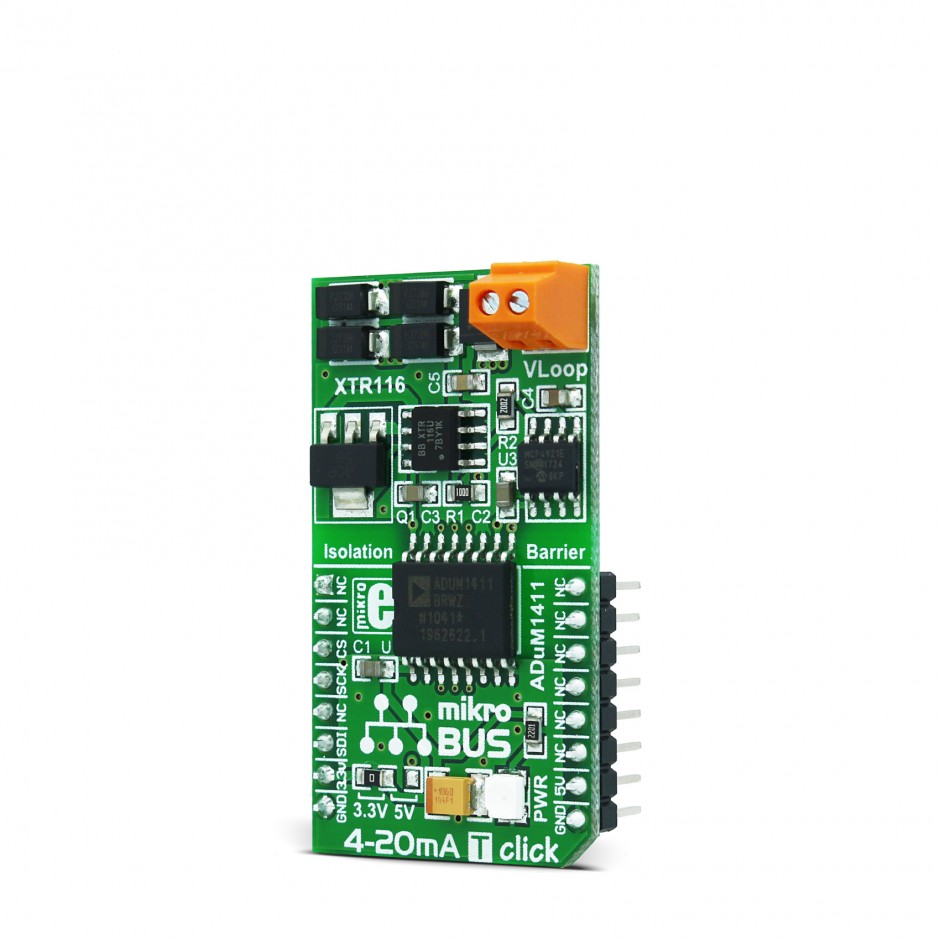 4-20mA T Click - Add-on board with XTR116 4-20mA transmiter
