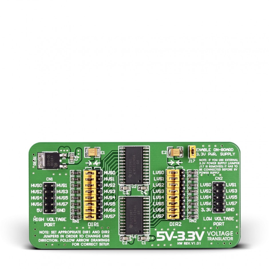 5V-3.3V Voltage Translator Board - MikroElektronika