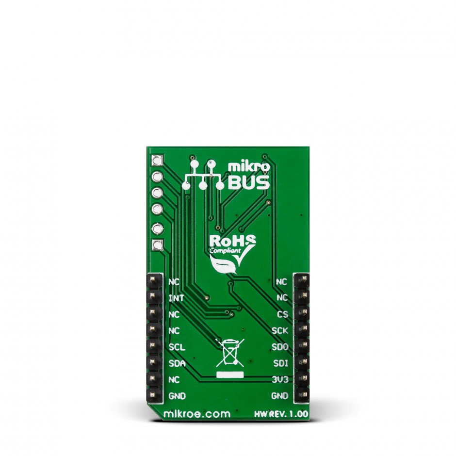 6DOF IMU 2 click – BMI160 IMU with triaxial accelerometer and gyroscope