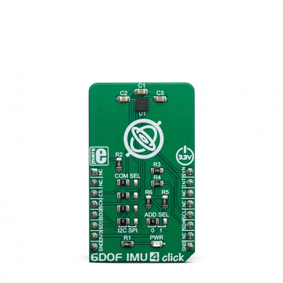 6DOF IMU 4 Click | ICM-20602 High-Performance Motion Tracking Sensor