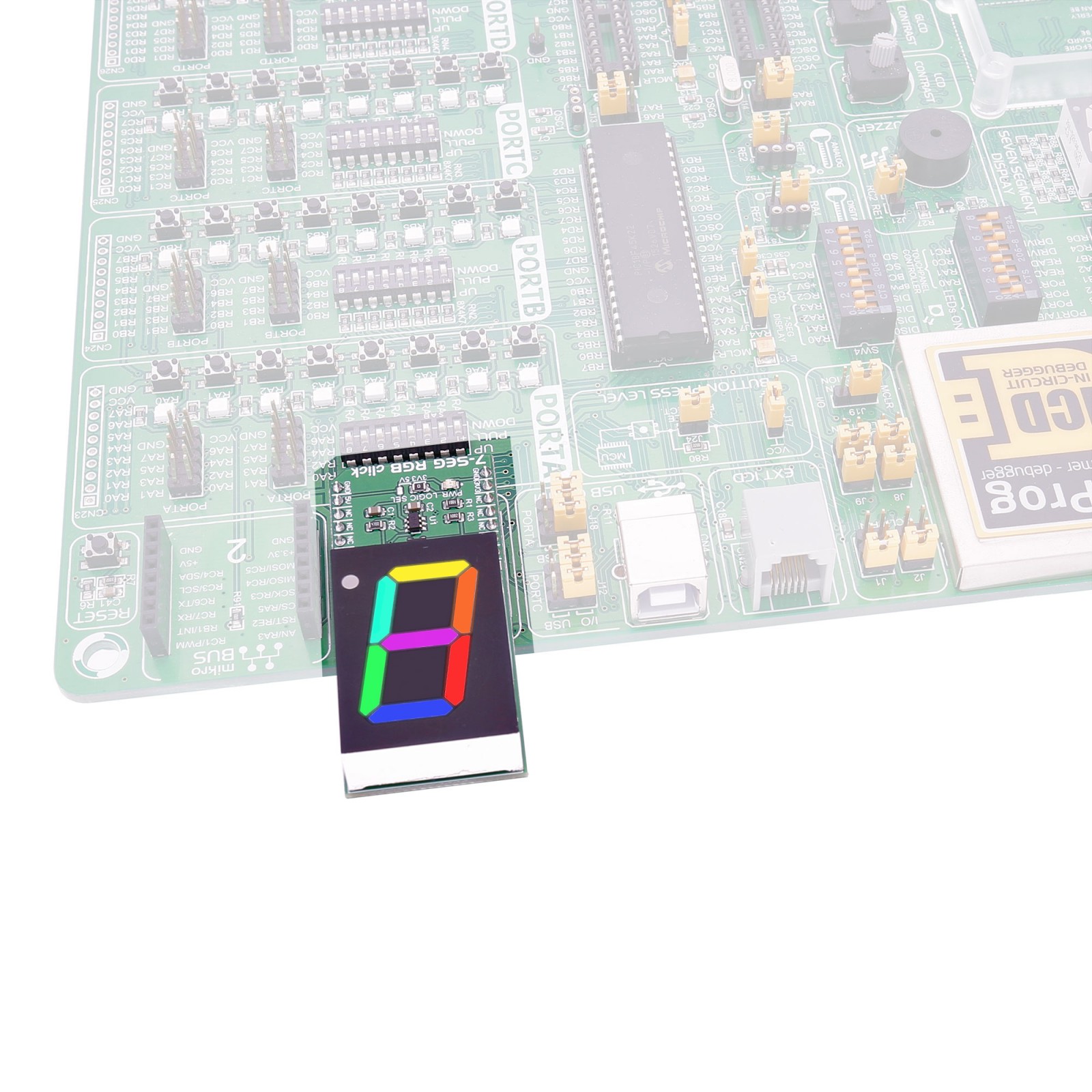 7-SEG RGB click - full color 7 segment display | MikroElektronika