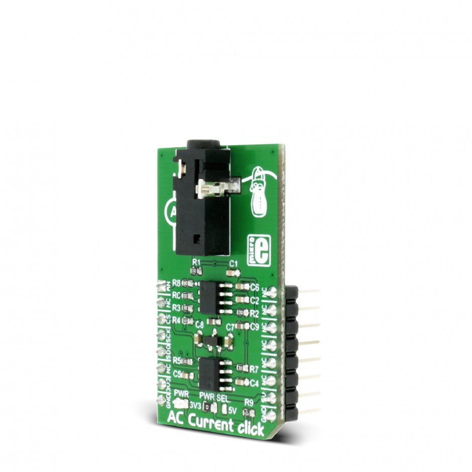 Ac Current Click — Board With Mcp3201 Adc Converter From Microchip 7229