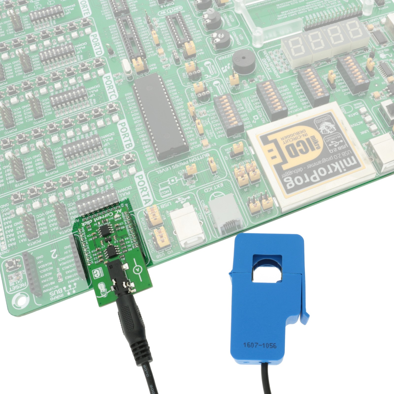 Ac Current Click — Board With Mcp3201 Adc Converter From Microchip 2625