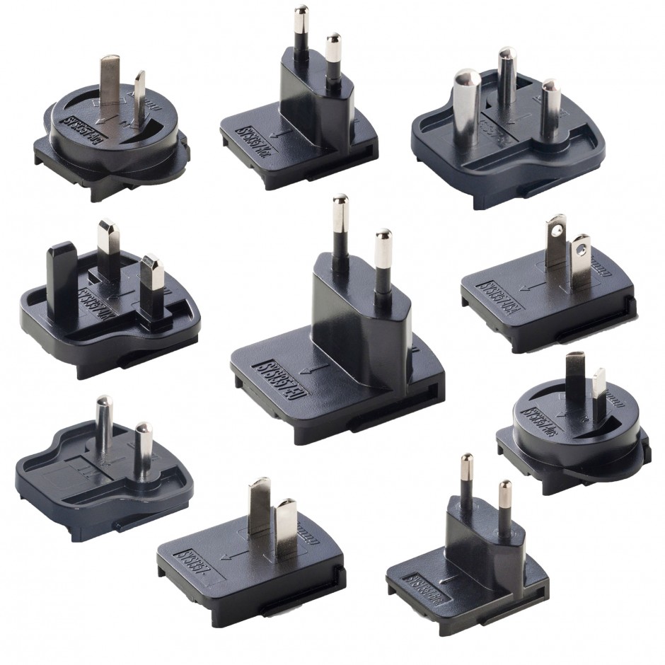 Wide range of AC plugs for our Wall Power Suppy units