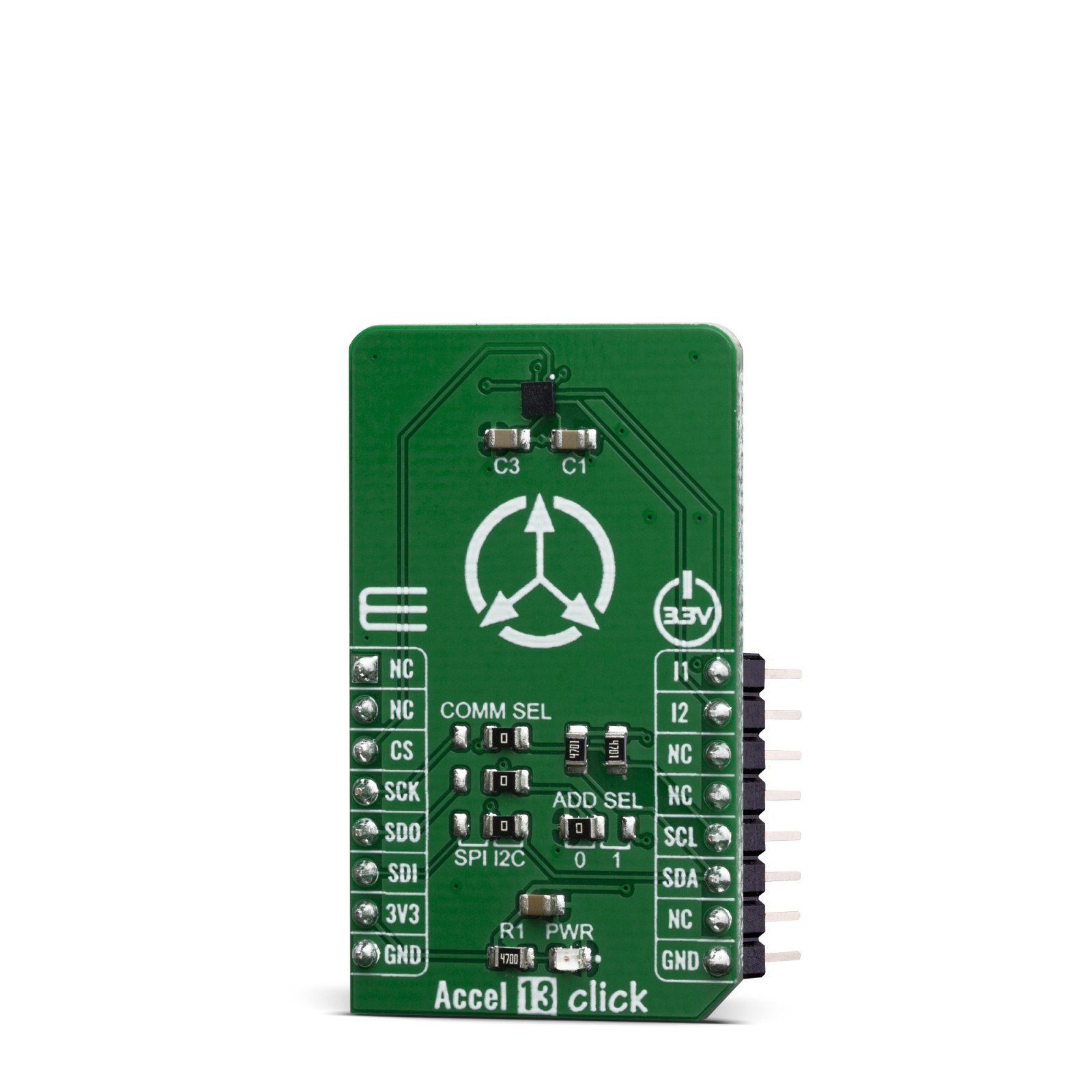 Accel 13 Click | IIS2DLPC Low-Power Accelerometer Module | MIKROE