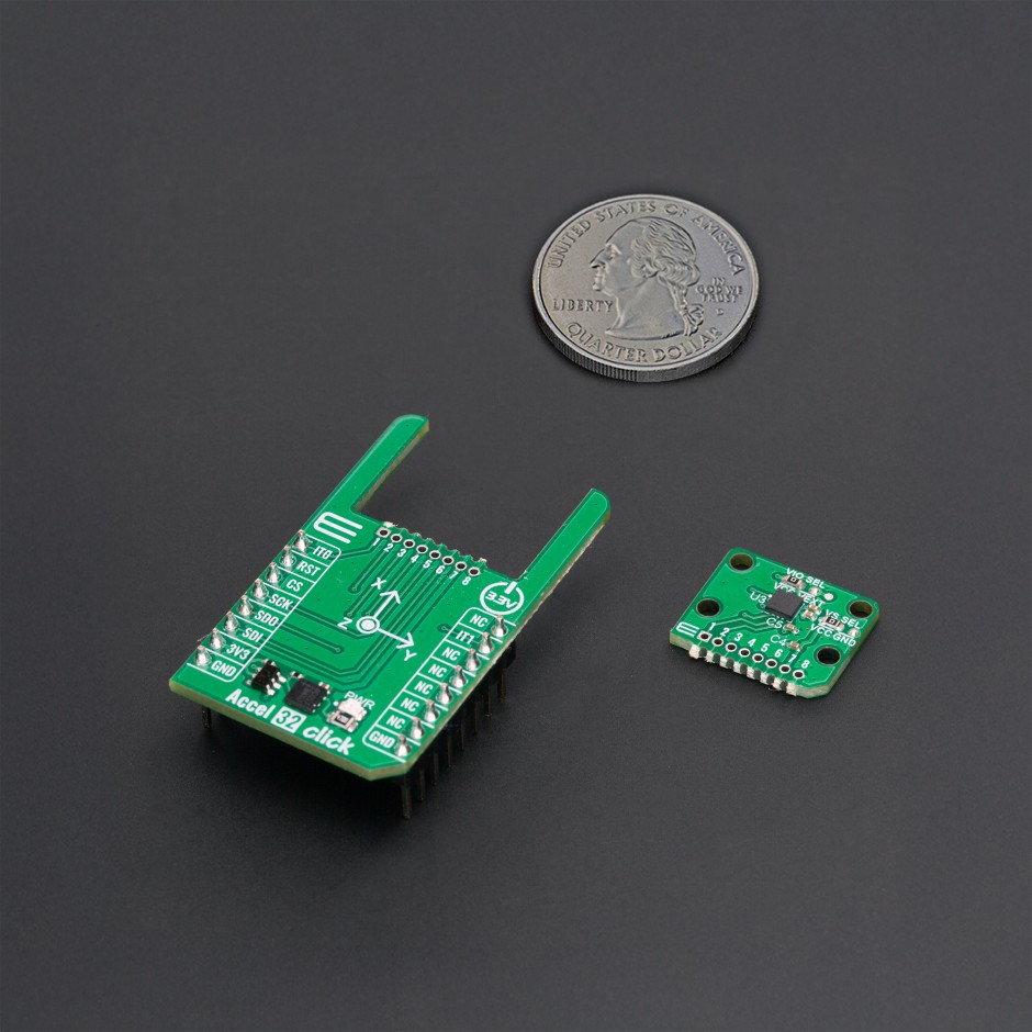 Accel 32 Click - 3-axis MEMS accelerometer | MIKROE-6565