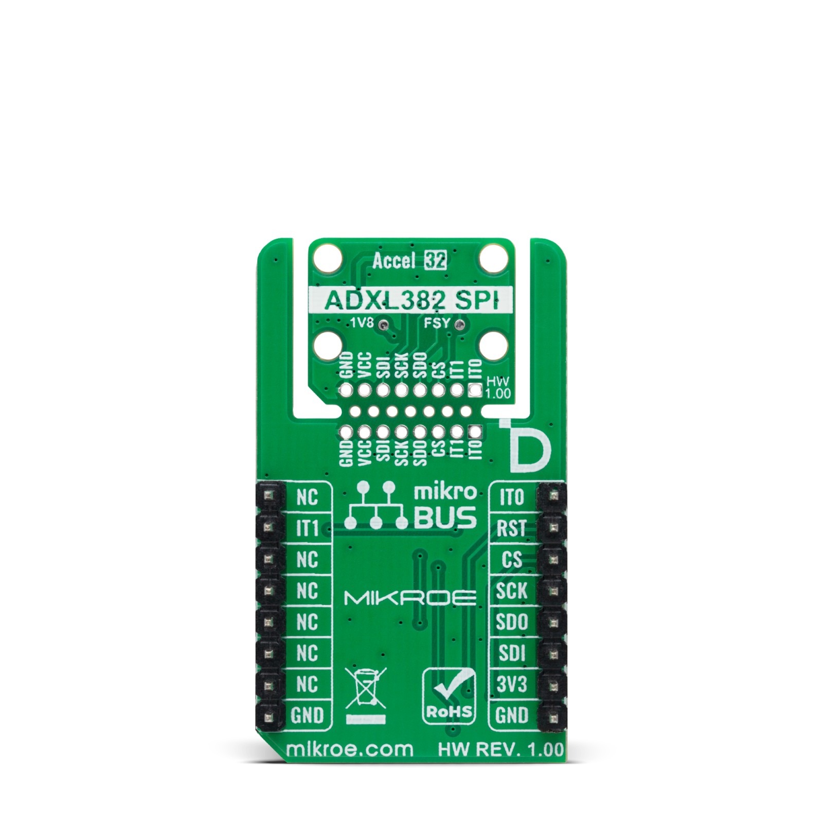 Accel 32 Click - 3-axis MEMS accelerometer | MIKROE-6565