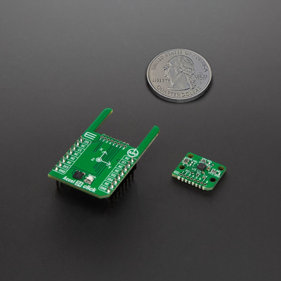 Accel 34 Click - 3-axis MEMS accelerometer | MIKROE-6566