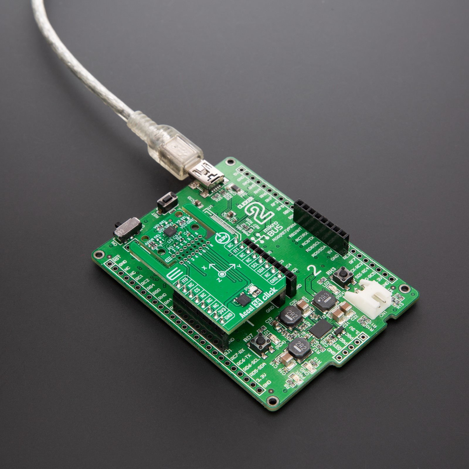 Accel 34 Click - 3-axis MEMS accelerometer | MIKROE-6566