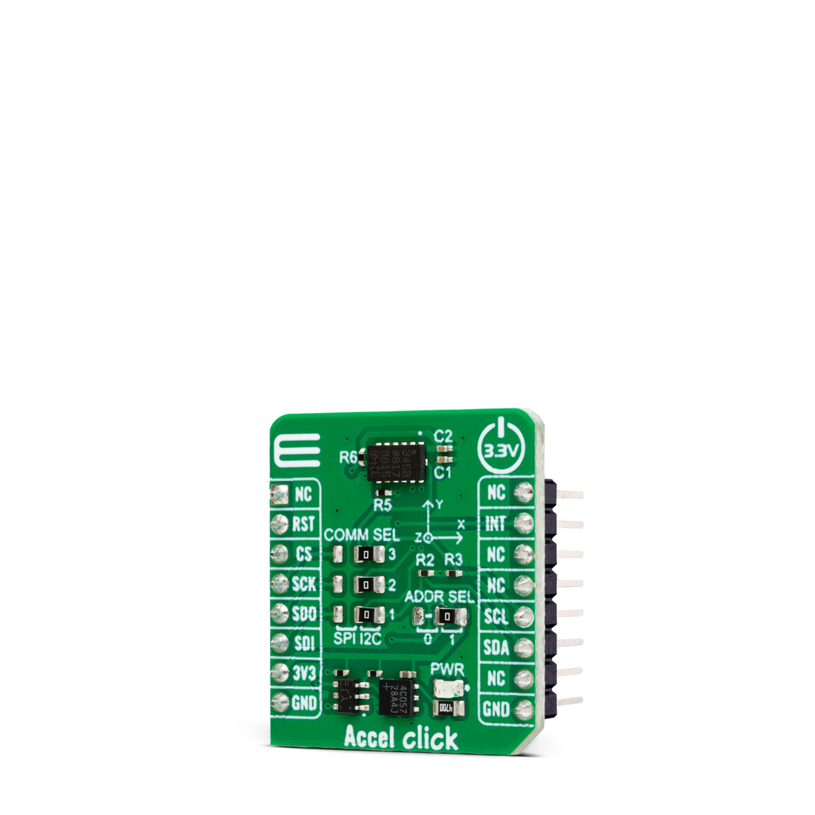 Accel click - Breakout board for ADXL345 serial accelerometer