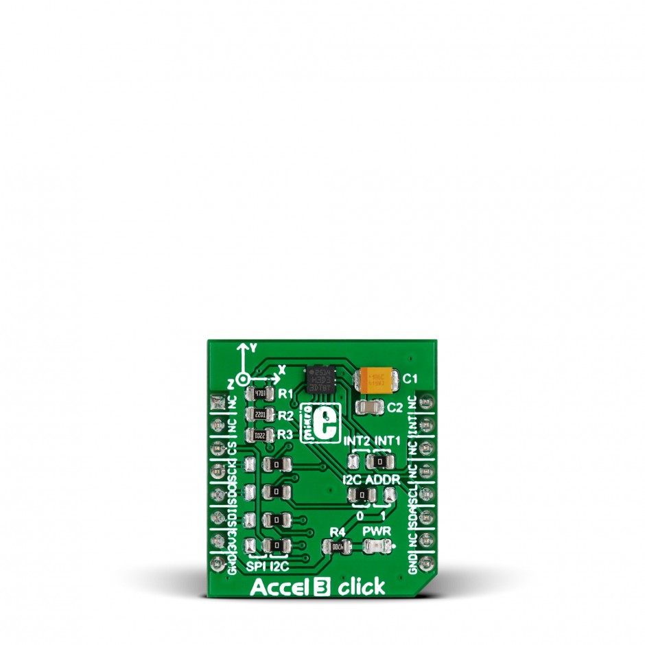 Accel 3 click – with H3LIS331DL high-g 3-axis digital accelerometer