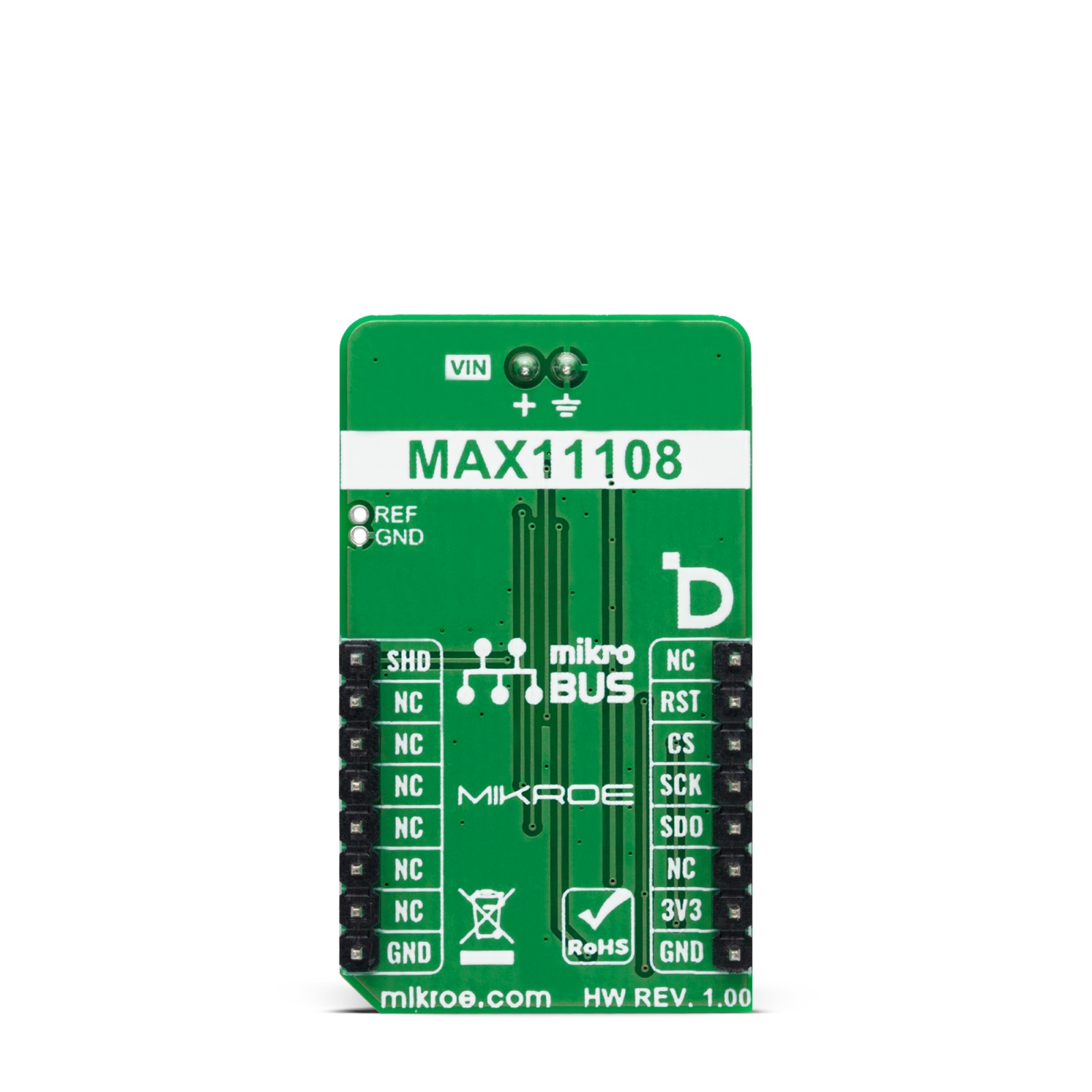 ADC 14 Click with MAX11108A Analog-to-Digital Converter