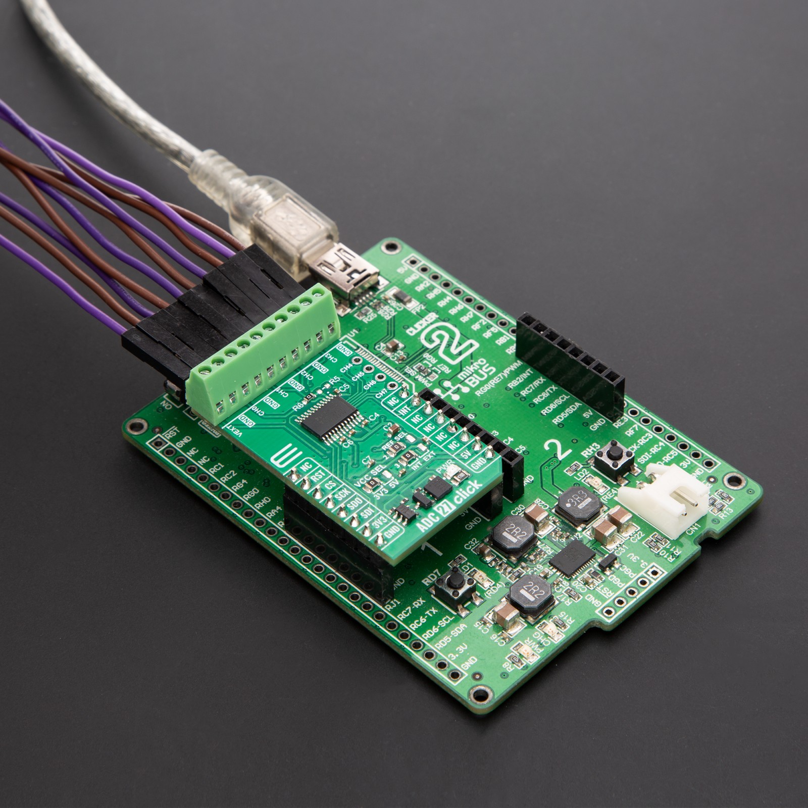 ADC 27 Click - Multi-channel analog signal conversion | MIKROE-6651