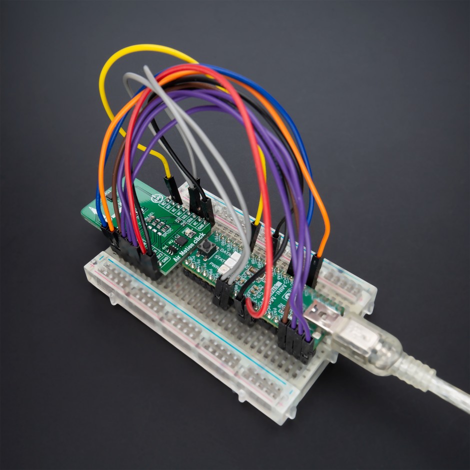 Air Motion Click with ICM-40627 6-Axis Motion Sensor