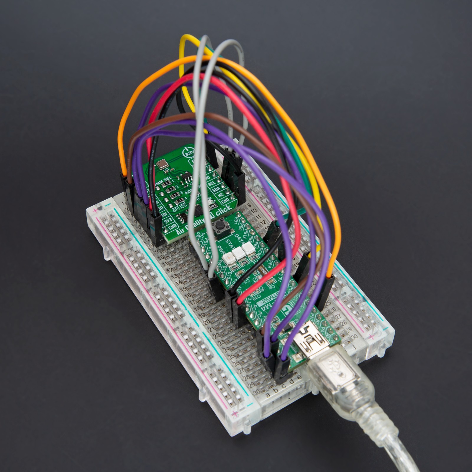 Air Quality 11 Click with ENS161 for Multi-Gas Indoor Air Monitoring