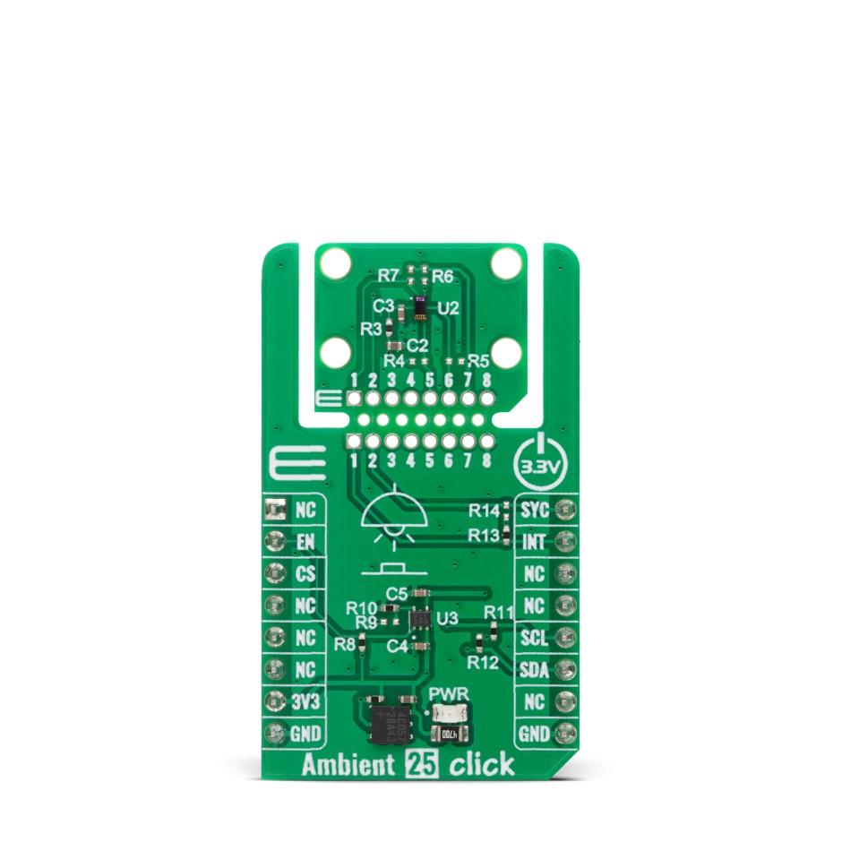 Ambient 25 Click - Highly sensitive ambient light sensing | MIKROE-6711