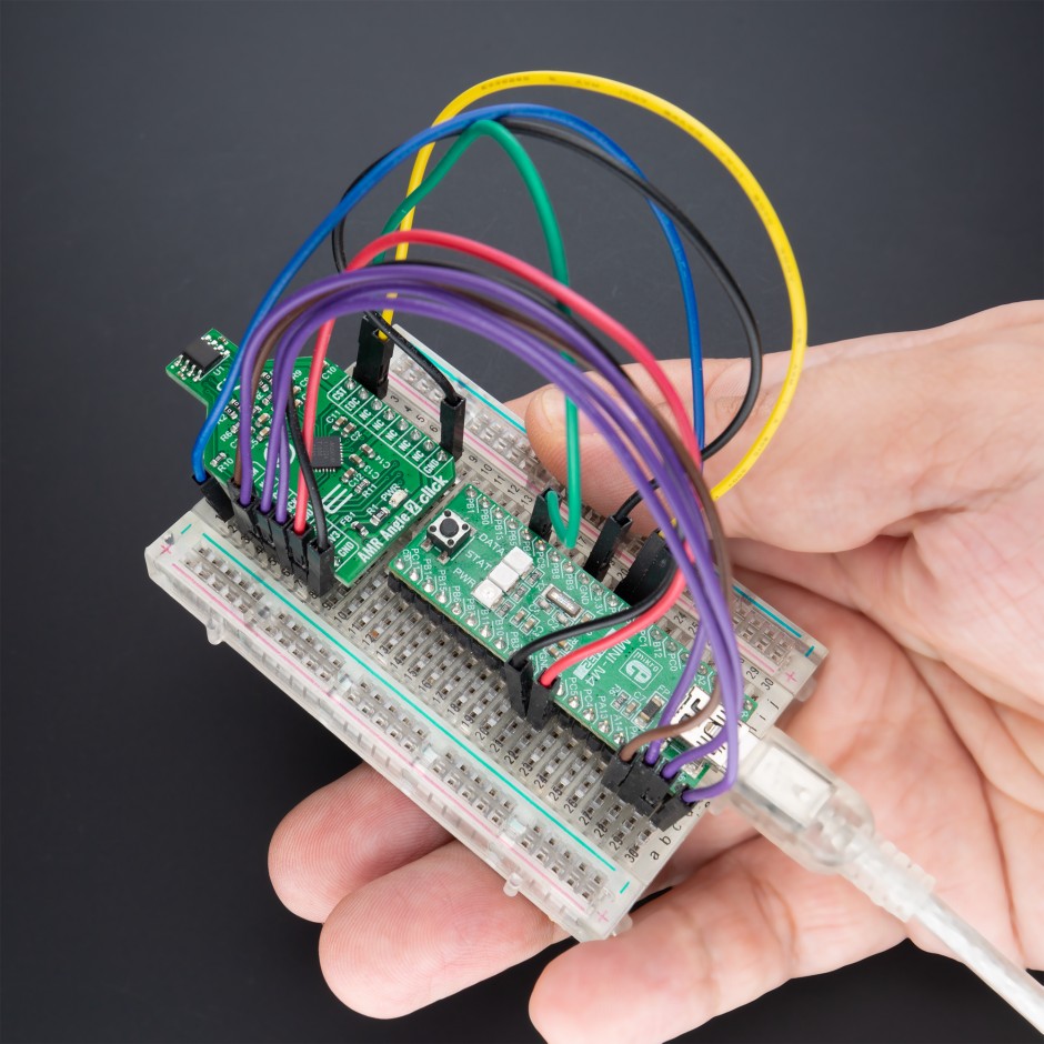 AMR Angle 2 Click | ADA4570 Magnetic Angle Sensor