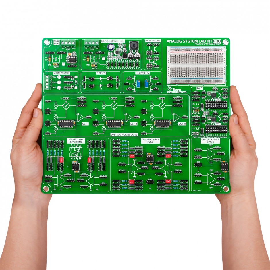 ASLK PRO - Board designed for engineering students to perform analog ...