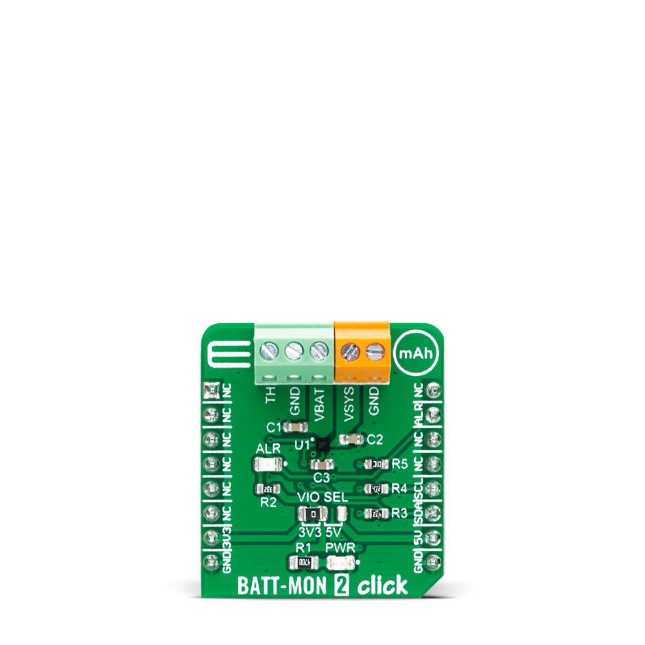 BATT-MON 2 Click with MAX17262 Fuel Gauge IC