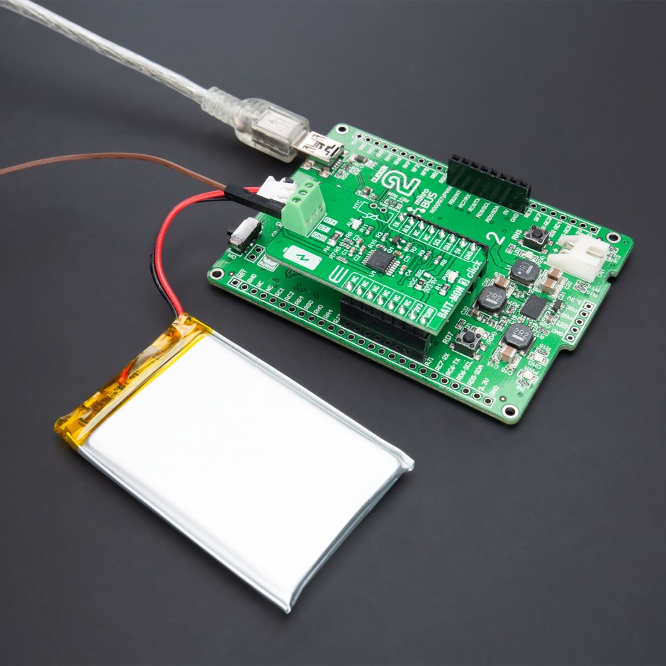 BATT-MON 3 Click | BQ35100 Battery Monitor for Cells & Packs