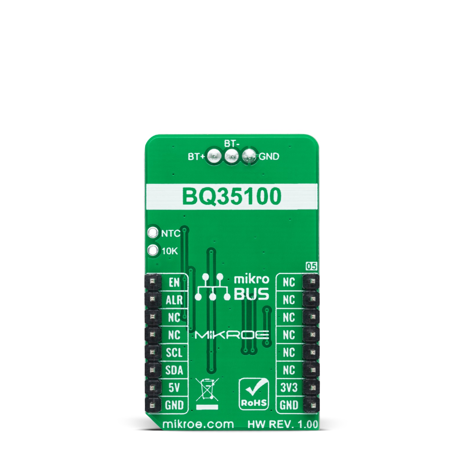 BATT-MON 3 Click | BQ35100 Battery Monitor for Cells & Packs