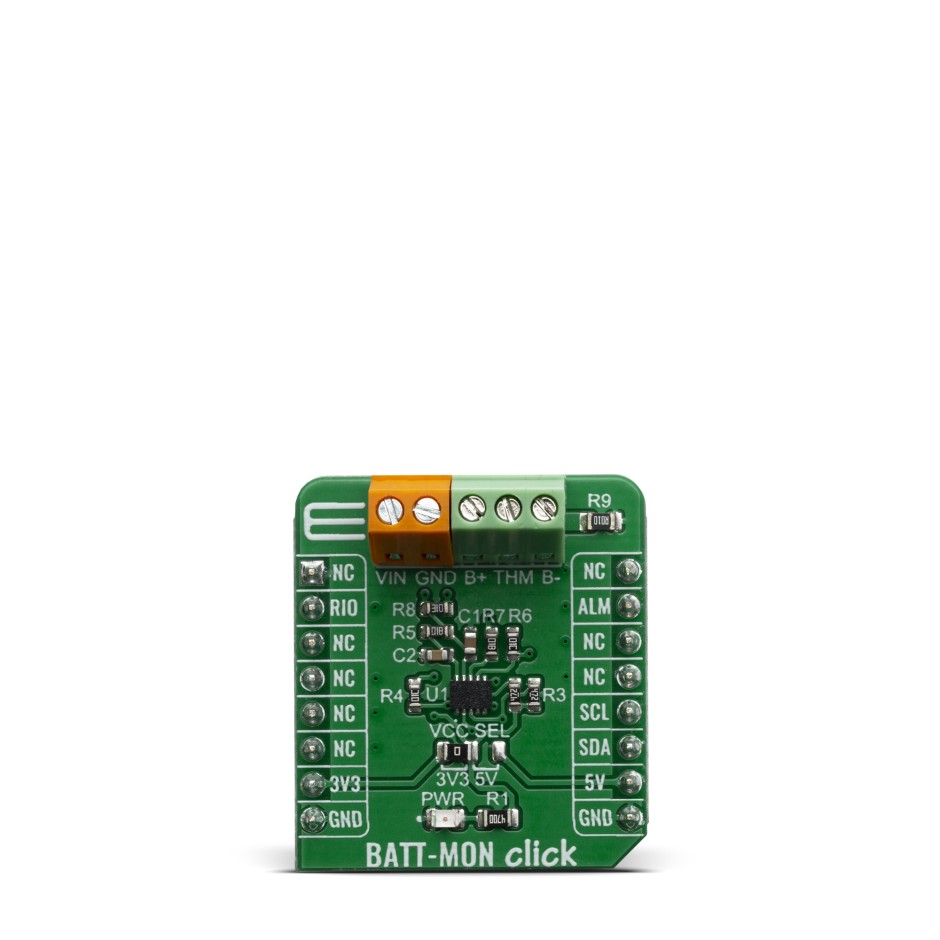 BATT-MON Click | STC3115 Battery Fuel Gauge & Monitor | MIKROE