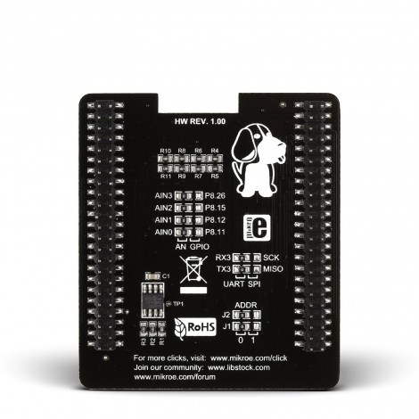 mikroBUS Cape Board | Extension for BeagleBone Black - MikroE