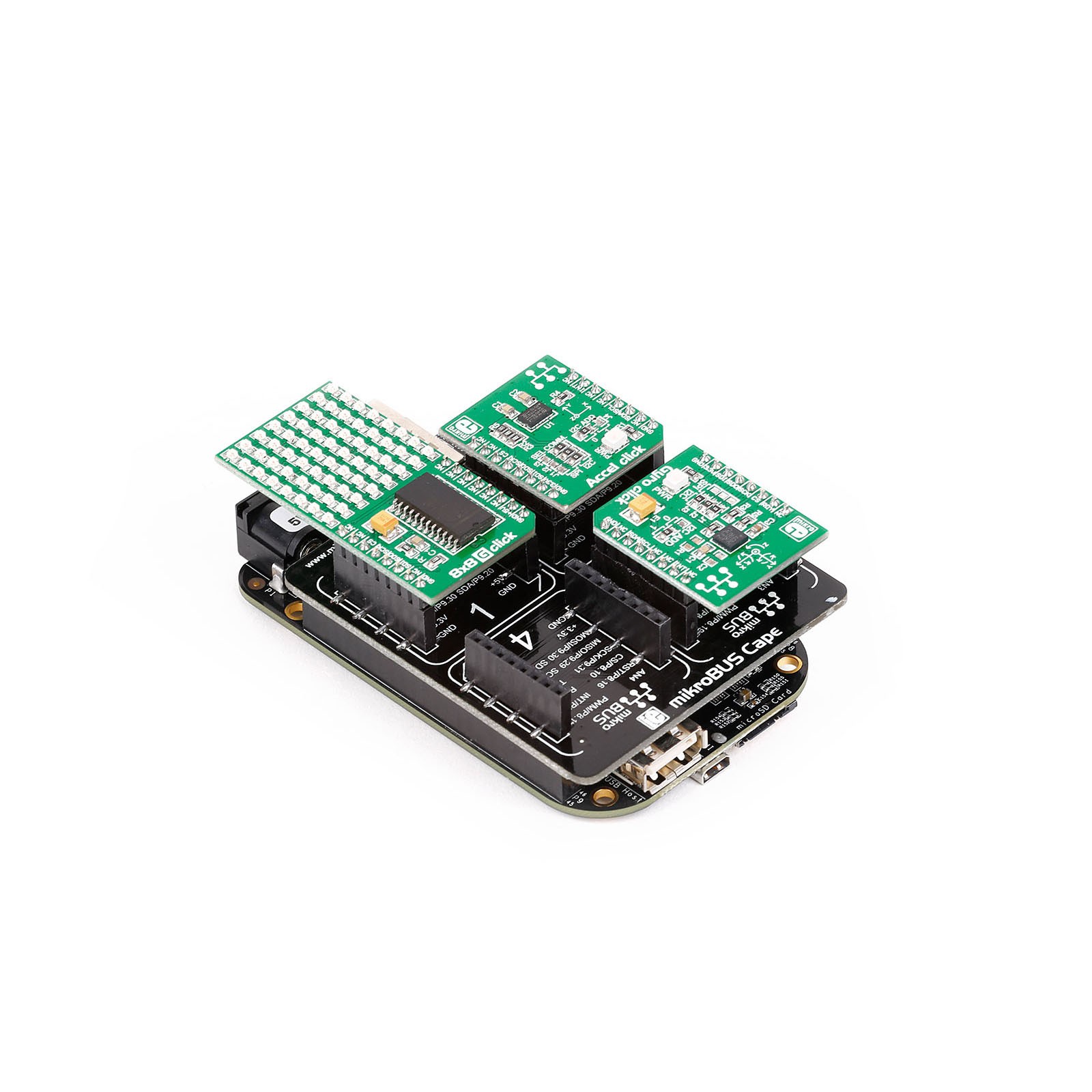 mikroBUS Cape Board | Extension for BeagleBone Black - MikroE