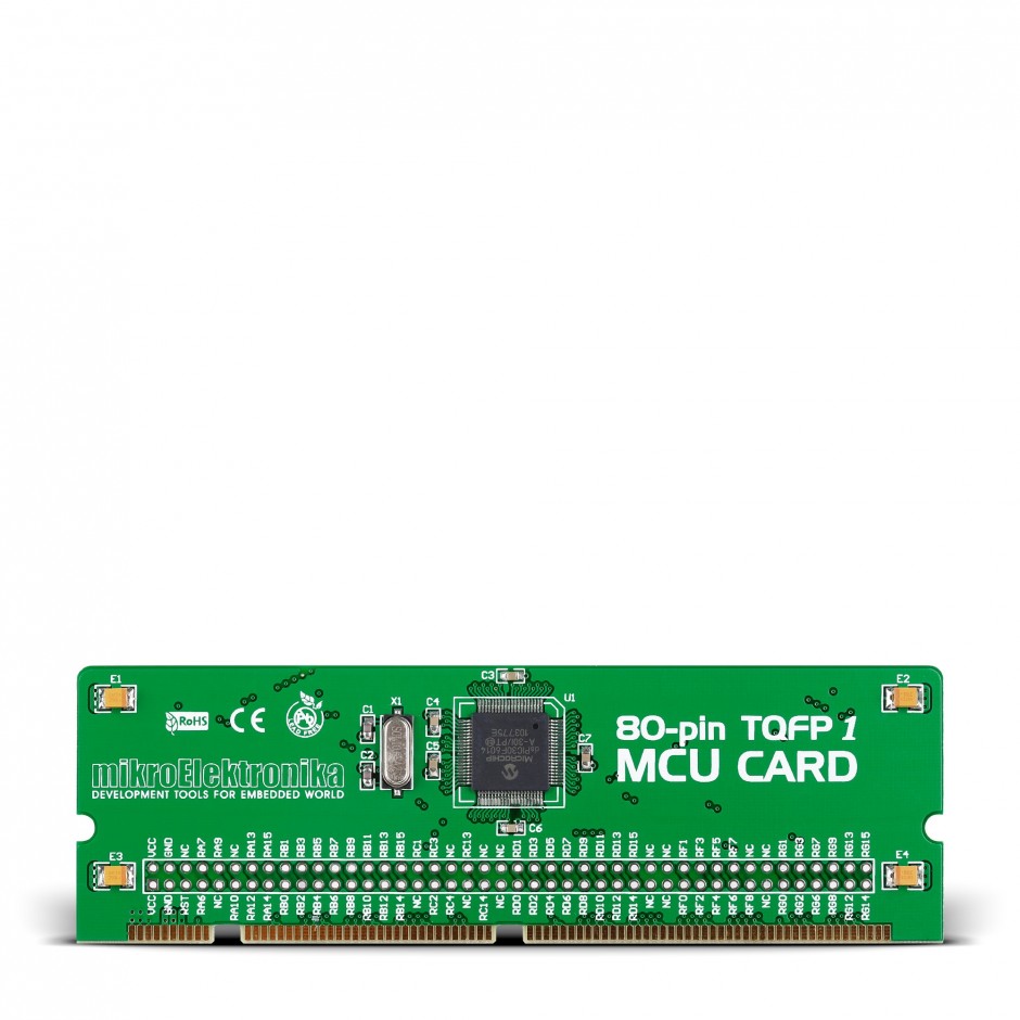 BIGdsPIC6 80-pin MCU Card with dsPIC30F6014A