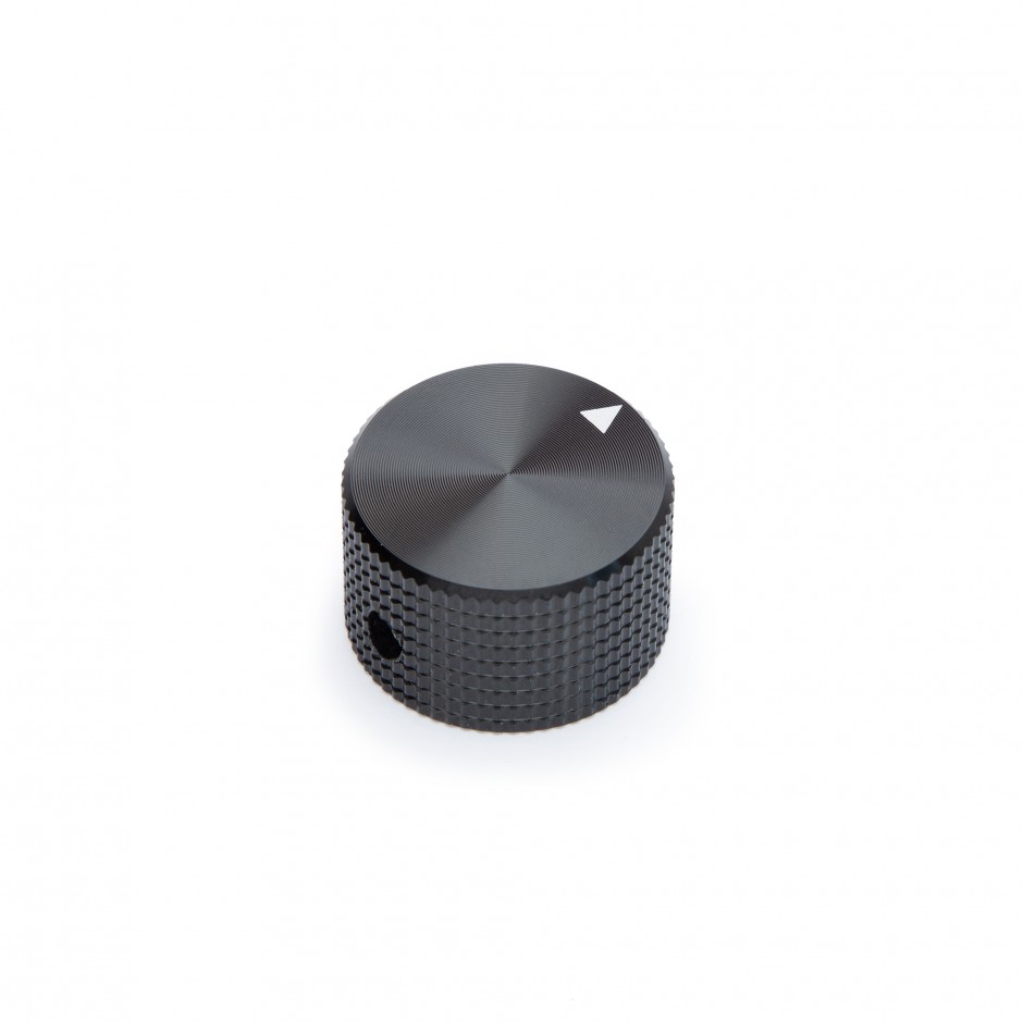 Black Aluminum Knob (6mm Diameter Shaft)