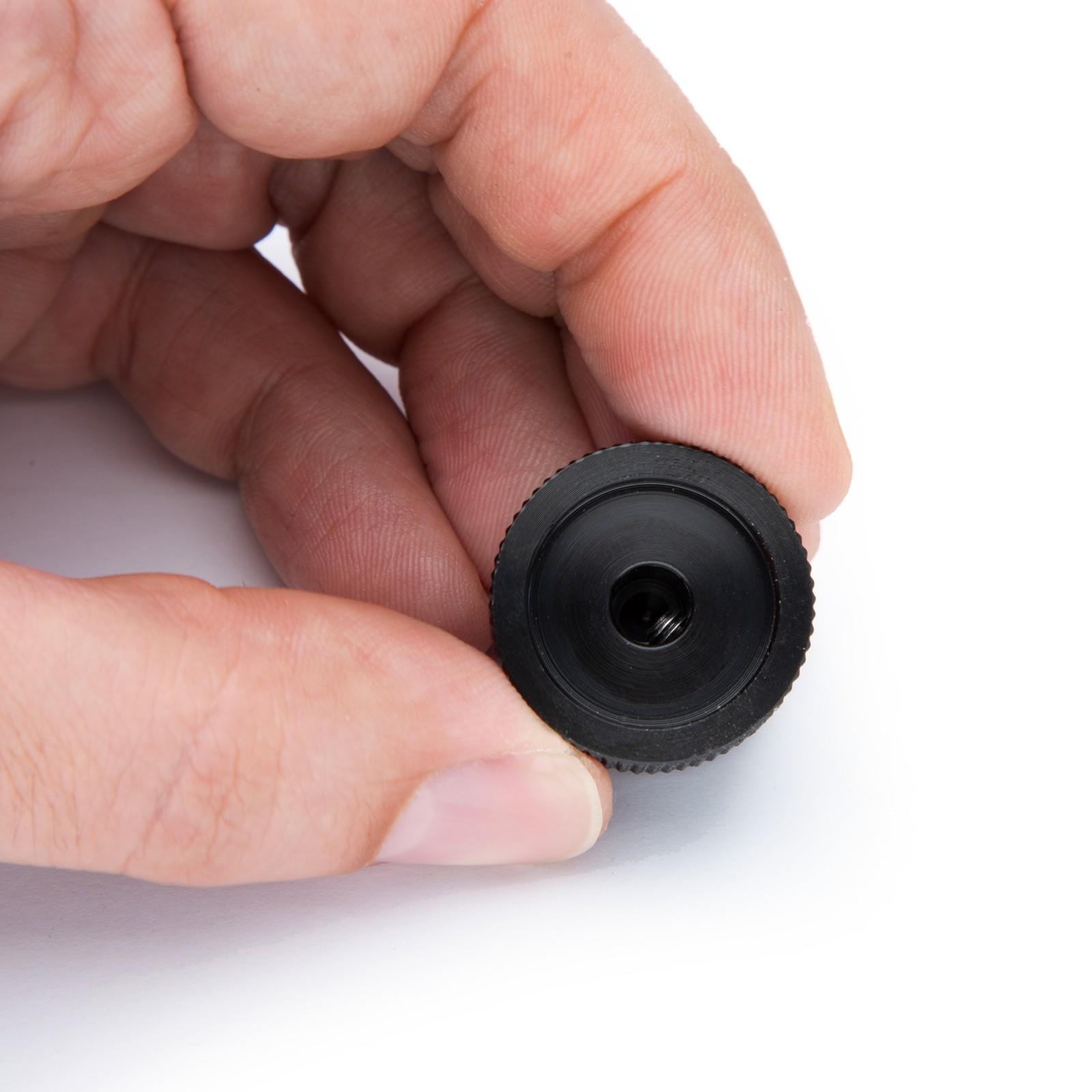 Black Aluminum Knob (6mm Diameter Shaft)