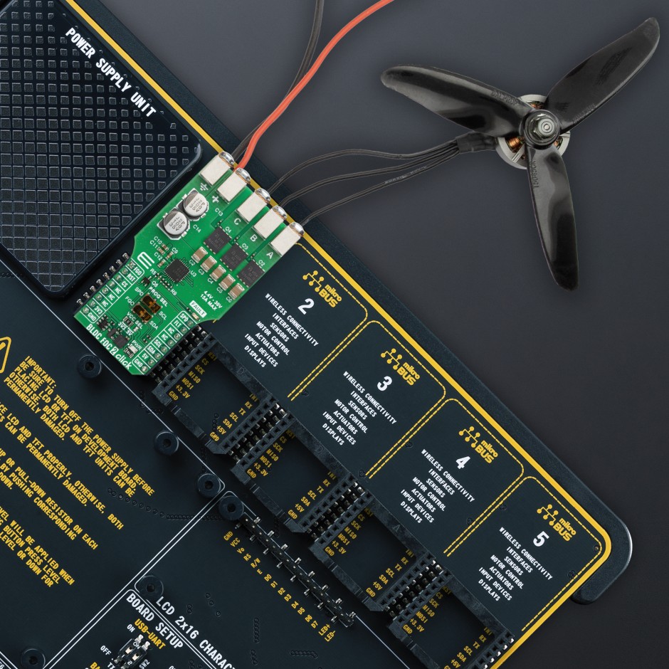 BLDC FOC 2 Click - FOC BLDC Motor Controller | MIKROE-6681