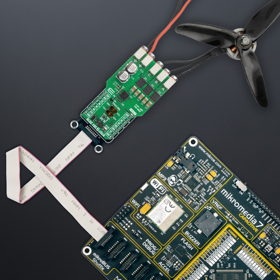 BLDC FOC 2 Click - FOC BLDC Motor Controller | MIKROE-6681