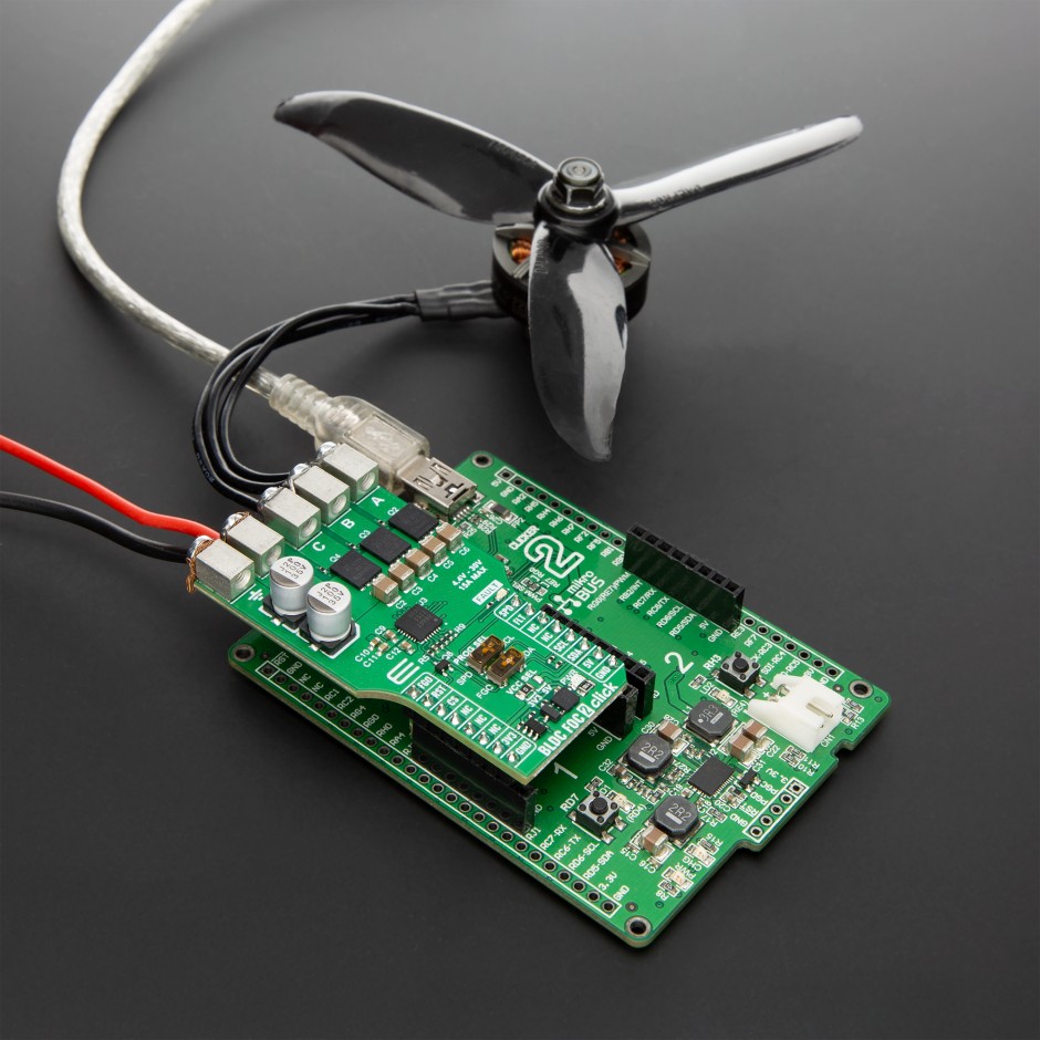 BLDC FOC 2 Click - FOC BLDC Motor Controller | MIKROE-6681