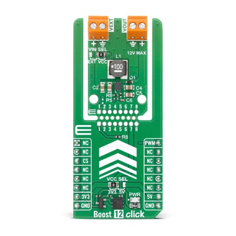 Boost 12 Click - Boost Converter | MIKROE-6861