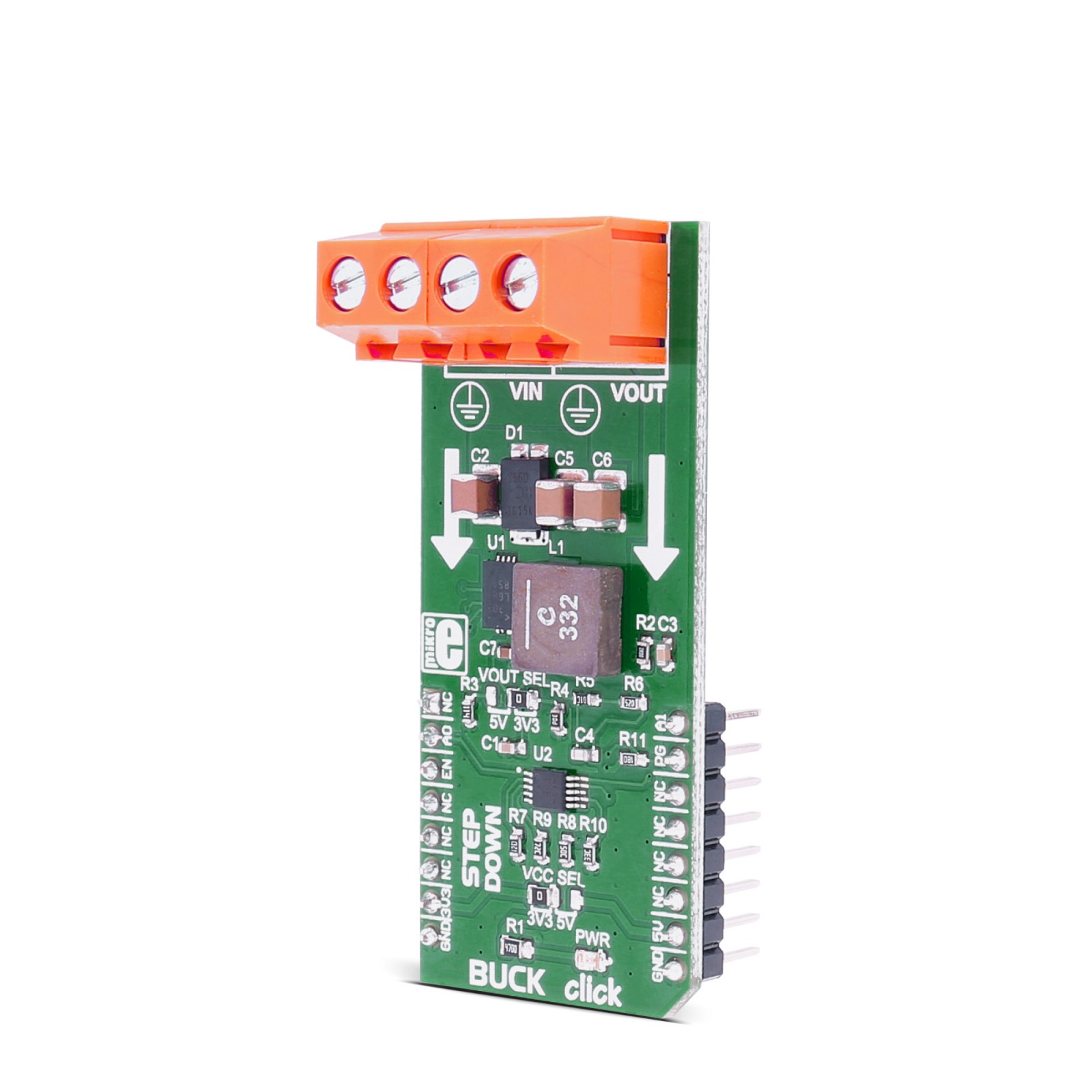 BUCK click - buck switching regulator | MikroElektronika