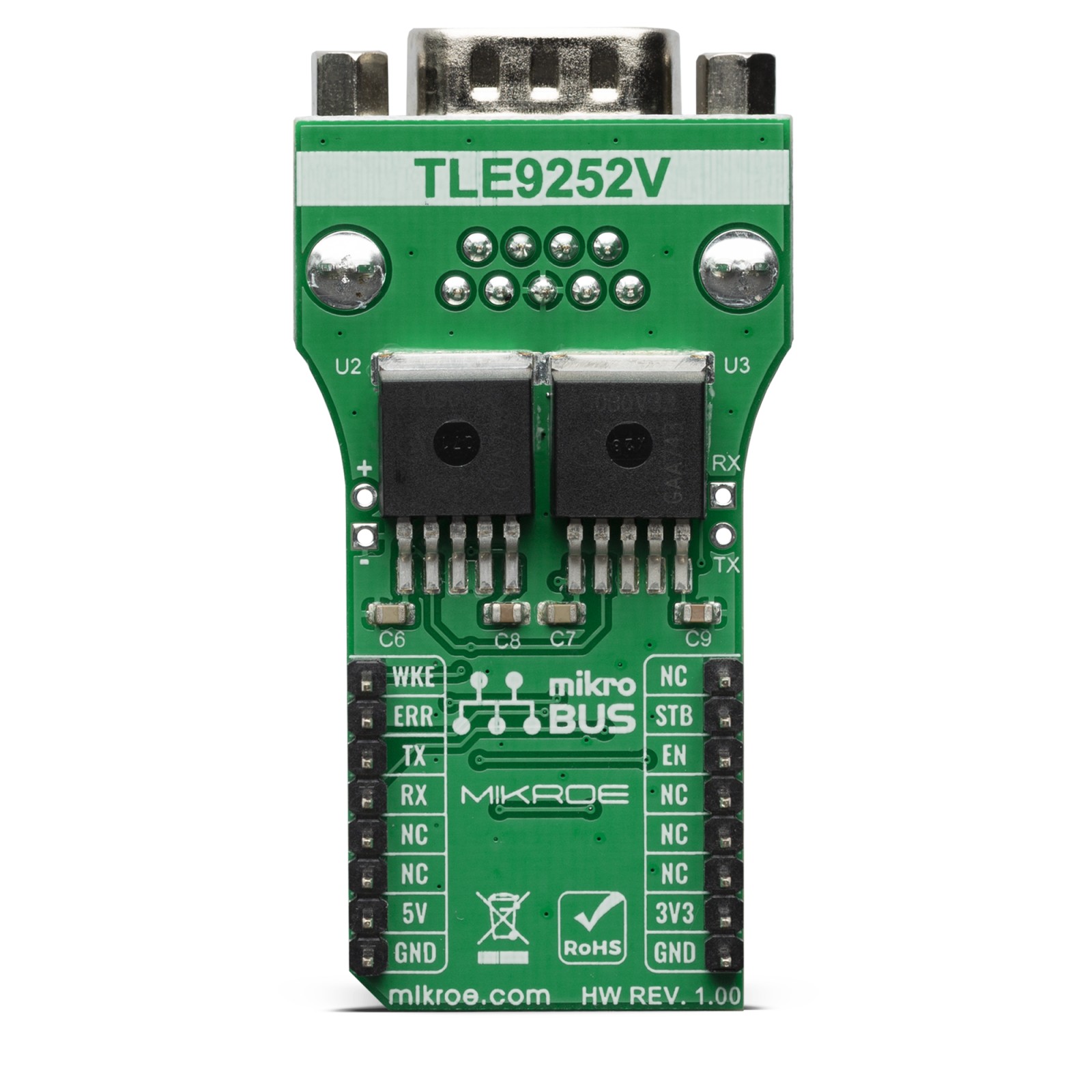 CAN FD Click – TLE9252V CAN Transceiver Module | mikroBUS™