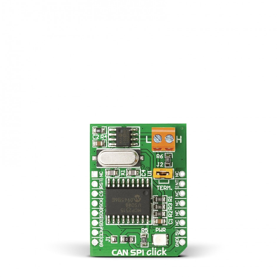 CAN SPI click 5v - Breakout board for MCP2551 CAN transciever