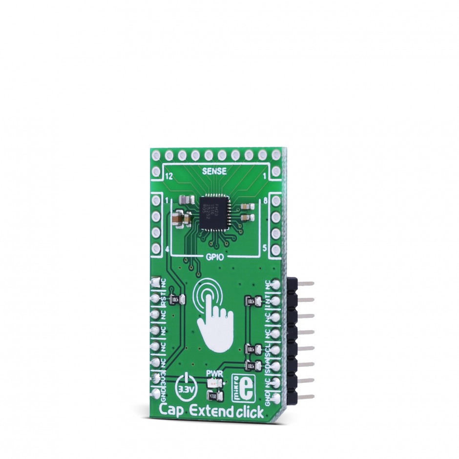 Cap Extend click board with SX8633 low power capacitive touch button ...
