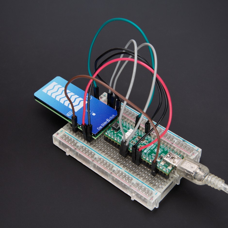 Cap Slider 3 Click - Capacitive sliding interface | MIKROE-6645