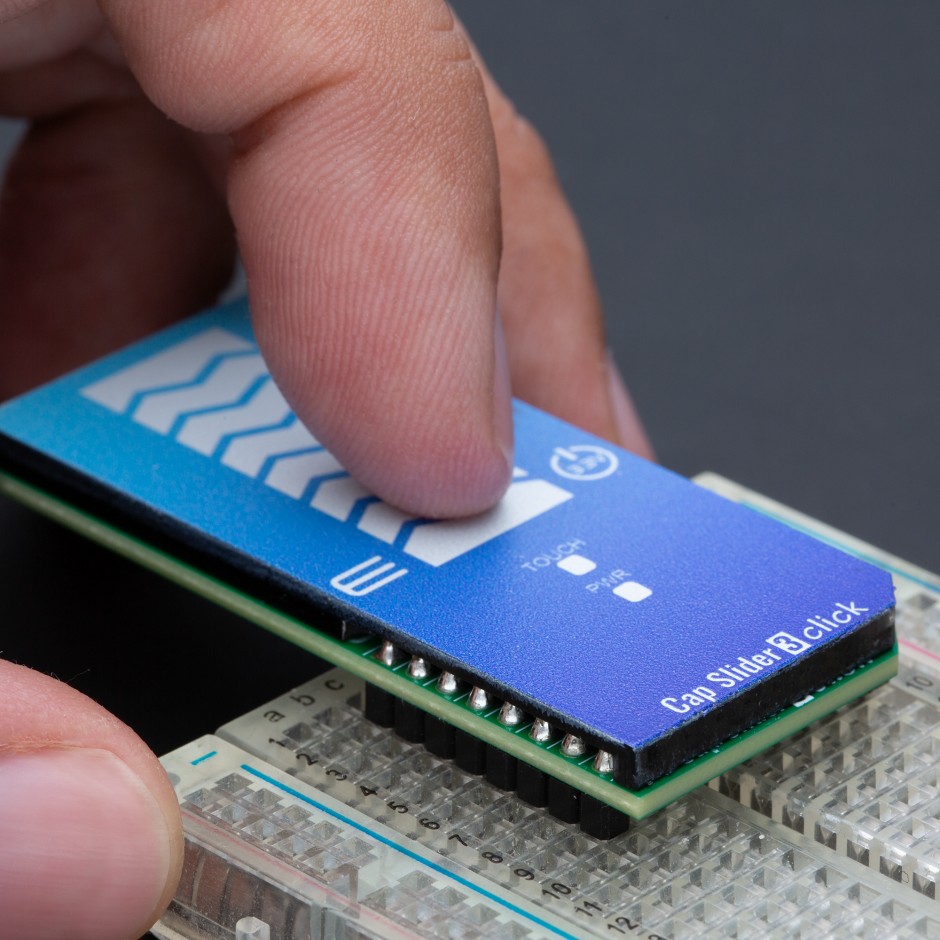 Cap Slider 3 Click - Capacitive sliding interface | MIKROE-6645