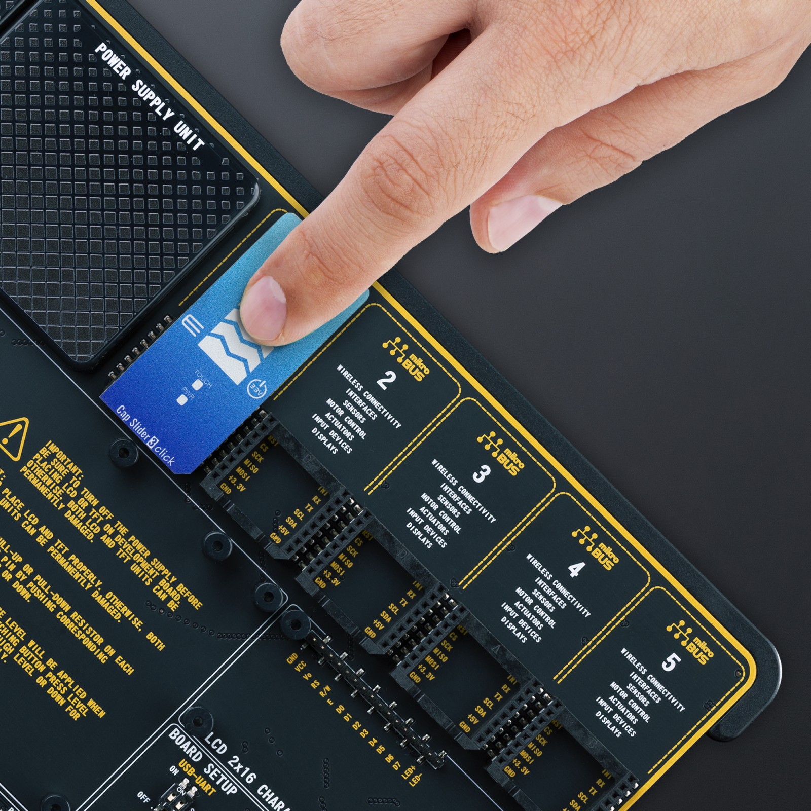 Cap Slider 3 Click - Capacitive sliding interface | MIKROE-6645