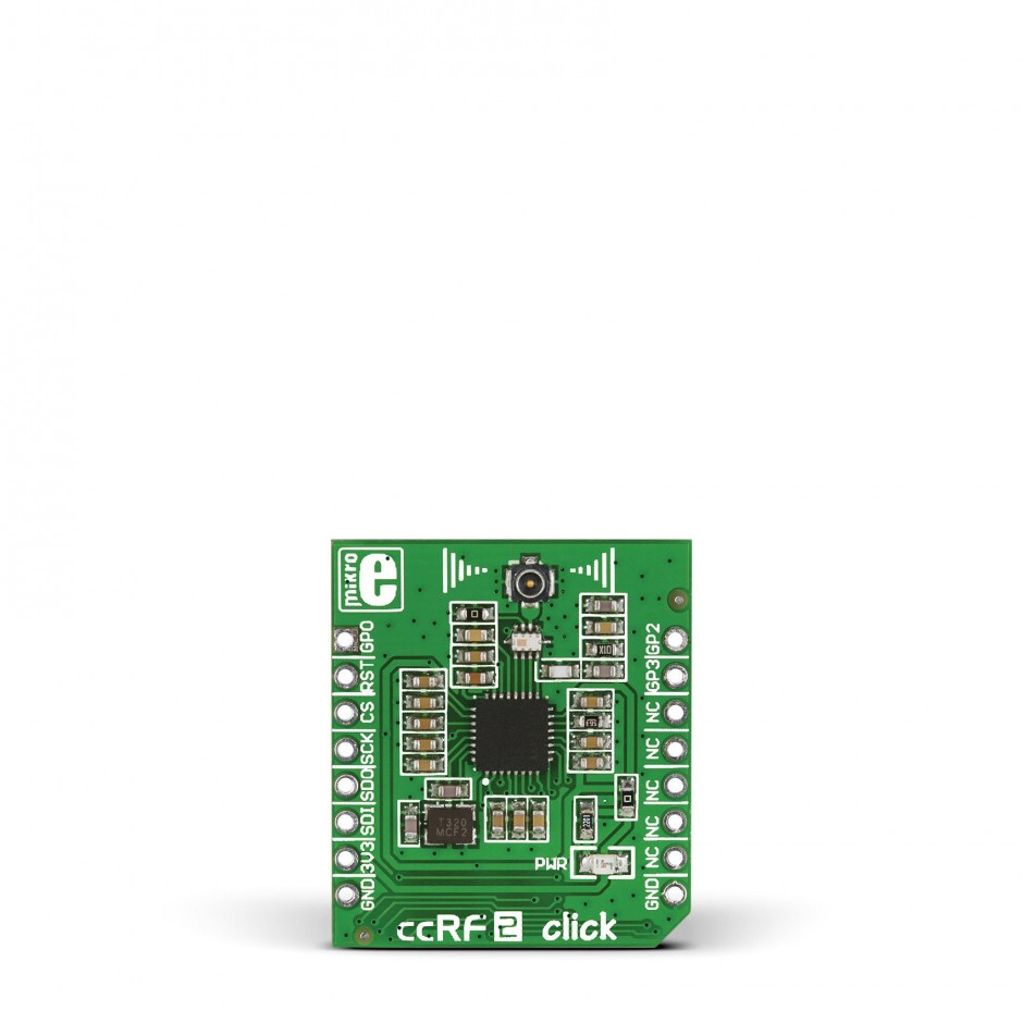 CCRF 2 Click - CC1120 Narrowband RF Transceiver | MIKROE