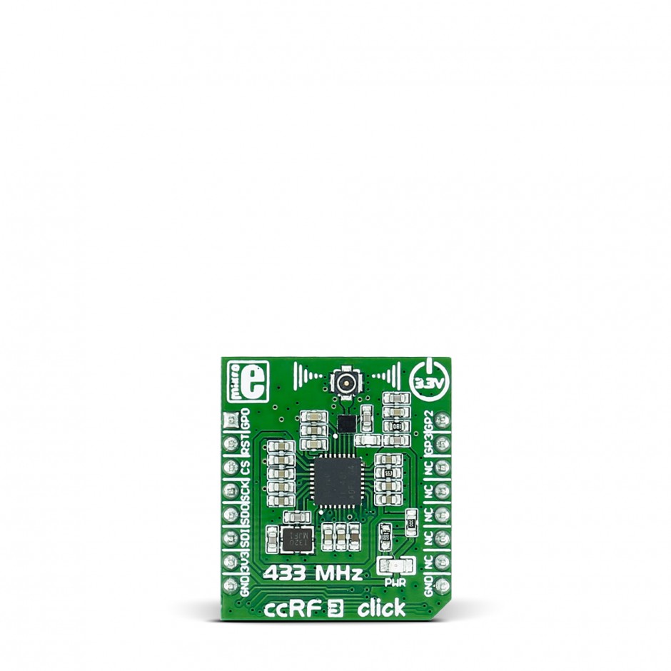 ccRF 3 — board with CC1120 RF transceiver | MikroElektonika